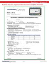 BAScontrol - Contemporary Control Systems - PDF Catalogs | Technical ...