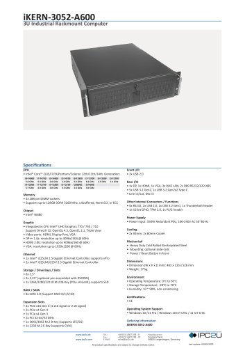 iKERN-T052-A600 - IPC2U GmbH - PDF Catalogs | Technical Documentation ...