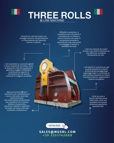 3-roll plate bending machines - MG S.R.L. - PDF Catalogs | Technical ...