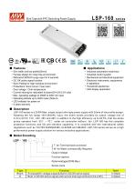 LSP-160 series - Mean Well - PDF Catalogs | Technical Documentation ...