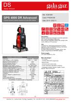 MMA welder - GPS 4000 DR Advanced - Gala Gar - TIG / MIG-MAG / three-phase