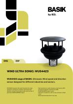 Ultrasonic anemometer - WUS4423 - IED COMPANY - robust / IP65 / Modbus