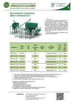 Electrostatic separator - EBS-T series - PRODECOLOGIA SMF - dry materials / for the recycling ...