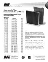 Permanent Metal Air Filters - AAF International - PDF Catalogs ...