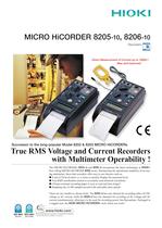HIOKI 8205-10/8206-10 MICRO HiCORDER - HIOKI E.E. CORPORATION - PDF ...