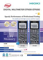 HIOKI DT4281/4282 Digital Multimeters - HIOKI E.E. CORPORATION - PDF Catalogs | Technical ...