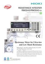 HIOKI RM3543 Resistance HiTESTER - HIOKI E.E. CORPORATION - PDF ...