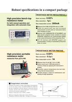 RM3544/RM3548 RESISTANCE METER - HIOKI E.E. CORPORATION - PDF Catalogs ...