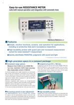 RM3544/RM3548 RESISTANCE METER - HIOKI E.E. CORPORATION - PDF Catalogs ...