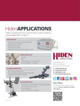 HPR-40 DSA Brochure - Hiden Analytical - PDF Catalogs | Technical Documentation | Brochure