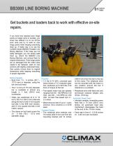 Drilling portable line boring machine - BB3000 - CLIMAX - manually ...