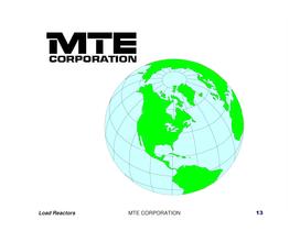 Load Reactor Tutorial - MTE - PDF Catalogs | Technical Documentation | Brochure