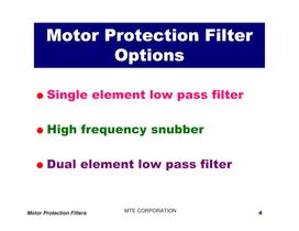 Motor Protection Filter Tutorial - MTE - PDF Catalogs | Technical ...