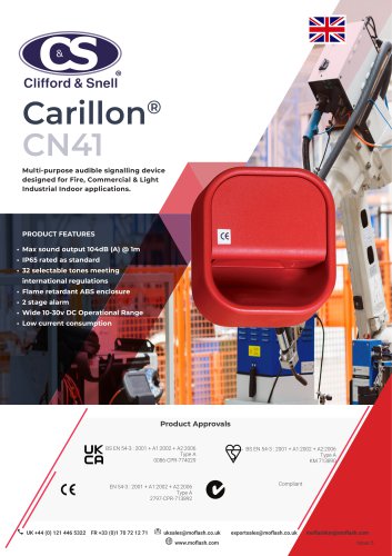 Datasheet - Sounder/Beacon LEDA100 - Moflash Signalling - PDF Catalogs ...