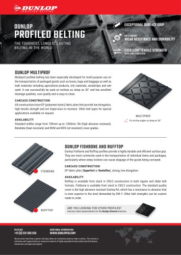 PRODUCT RANGE - DUNLOP INDUSTRIAL BELTS - PDF Catalogs | Technical ...