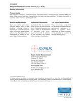 Magnetoresistive Current Sensors CDS4050 - Sypris T&M - FW Bell - PDF ...