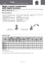 Water cooled condensers with liquid receiver - CARLY - PDF Catalogs ...
