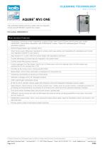 AQUBE® MV3 ONE - kolb Cleaning Technology GmbH - PDF Catalogs | Technical Documentation | Brochure