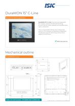 LCD monitor - DuraMON 15" C-Line - ISIC A/S - resistive touch screen ...