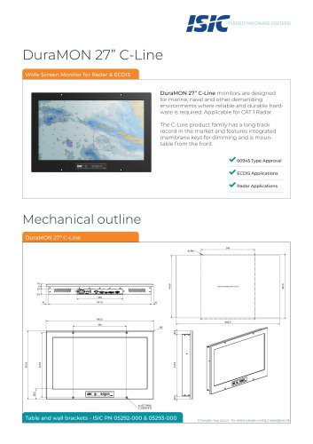 DuraMON 10.1” S-Line - ISIC A/S - PDF Catalogs | Technical ...