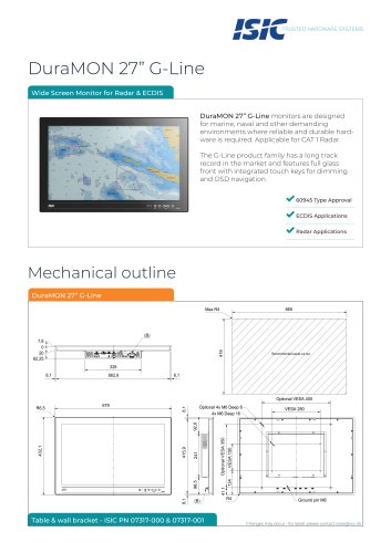 DuraMON 10.1” S-Line - ISIC A/S - PDF Catalogs | Technical Documentation | Brochure