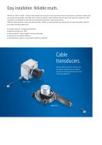 Cable transducers - Baumer Group - PDF Catalogs | Technical Documentation | Brochure