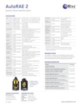 AutoRAE 2 - RAE Systems - PDF Catalogs | Technical Documentation | Brochure