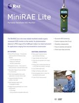 MiniRAE Lite Datasheet - RAE Systems - PDF Catalogs | Technical ...