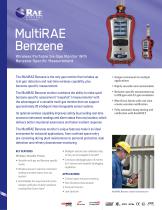MultiRAE Benzene - RAE Systems - PDF Catalogs | Technical Documentation | Brochure
