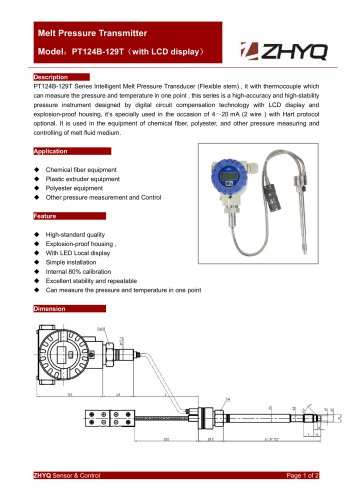 Shanghai Zhaohui Pressure Apparatus Co.,Ltd.(ZHYQ)のすべてのカタログと技術パンフレット