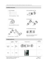 EP050-2224-00 EP Series 5pin Female Cable End locking wire with ...