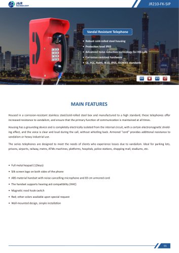 All J&R Technology Ltd catalogs and technical brochures