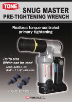 Snug Shear Wrench for pre-tightenung TC bolt - TONE Co., Ltd. Japan ...