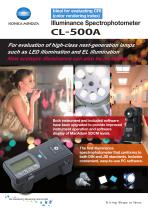 Visible illuminance spectrophotometer - CL-500A - Konica Minolta - USB ...
