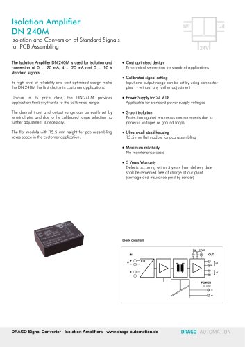 All DRAGO Automation GmbH catalogs and technical brochures