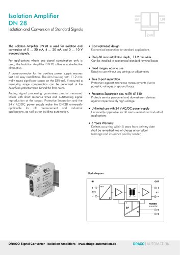 All DRAGO Automation GmbH catalogs and technical brochures