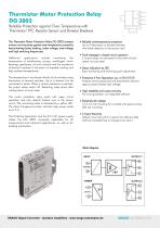 Thermistor Motor Protection Relay DG 3802 - DRAGO Automation GmbH - PDF ...