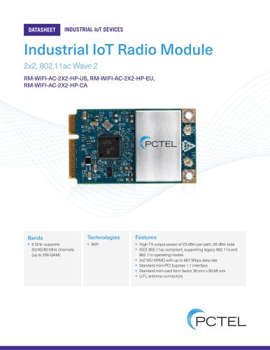 Industrial IoT Access Point - PCTEL Inc. - PDF Catalogs | Technical Documentation | Brochure
