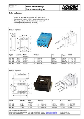 All Nolden Regelsysteme GmbH catalogs and technical brochures