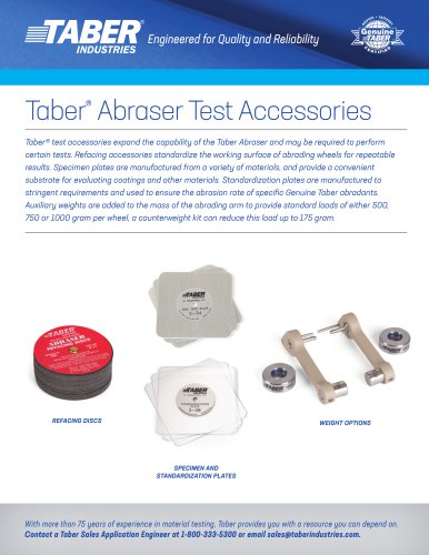 Taber Linear Abraser - Model 5770 - Taber Industries - PDF Catalogs ...