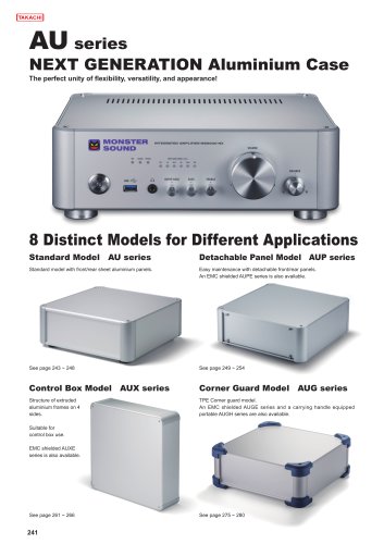 ALUMINUM CONTROL BOX - AUX series - TAKACHI Electronics Enclosure Co ...