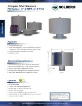 Inlet Filter Silencers/ Silencers - SOLBERG Filtration - PDF Catalogs ...