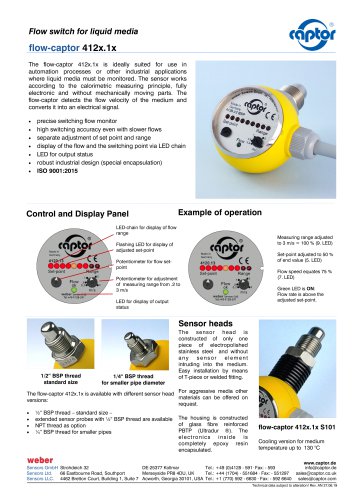 All Weber Sensors GmbH catalogs and technical brochures