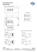 Data sheet power supply unit 8010, 8011 - weber Sensors GmbH - PDF ...