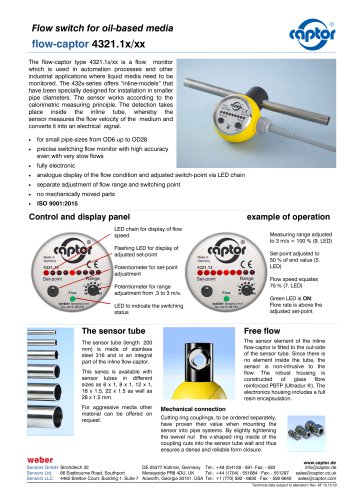 Weber Sensors GmbHのすべてのカタログと技術パンフレット