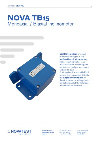 GEOLITIX - Technical Sheet - Novatest - PDF Catalogs | Technical ...