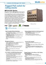 Rugged PoE switch for rolling stocks MP310-HV Series - WoMaster - PDF ...