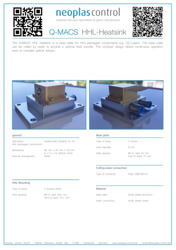 All Neoplas control GmbH catalogs and technical brochures