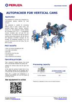 Cans packaging line - PERUZA limited liability company - for fish
