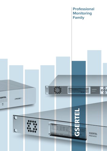 All Gsertel catalogs and technical brochures